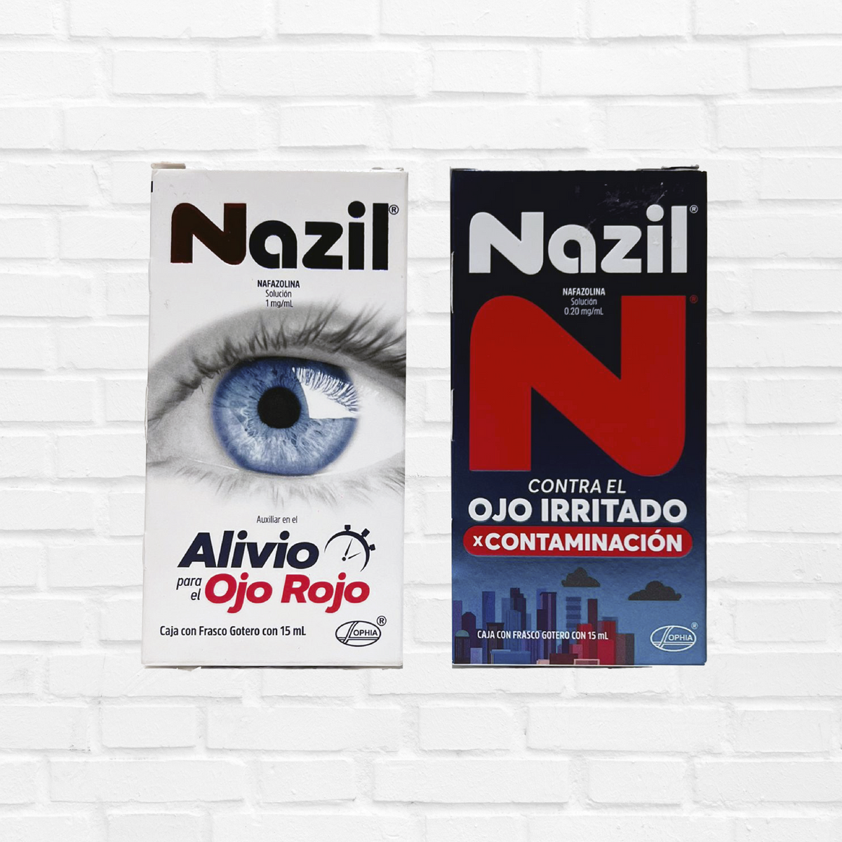 Nazil ojo rojo y contaminación | Botica Moderna
