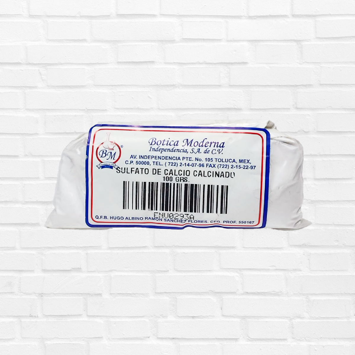 Sulfato de calcio calcinado | Botica Moderna